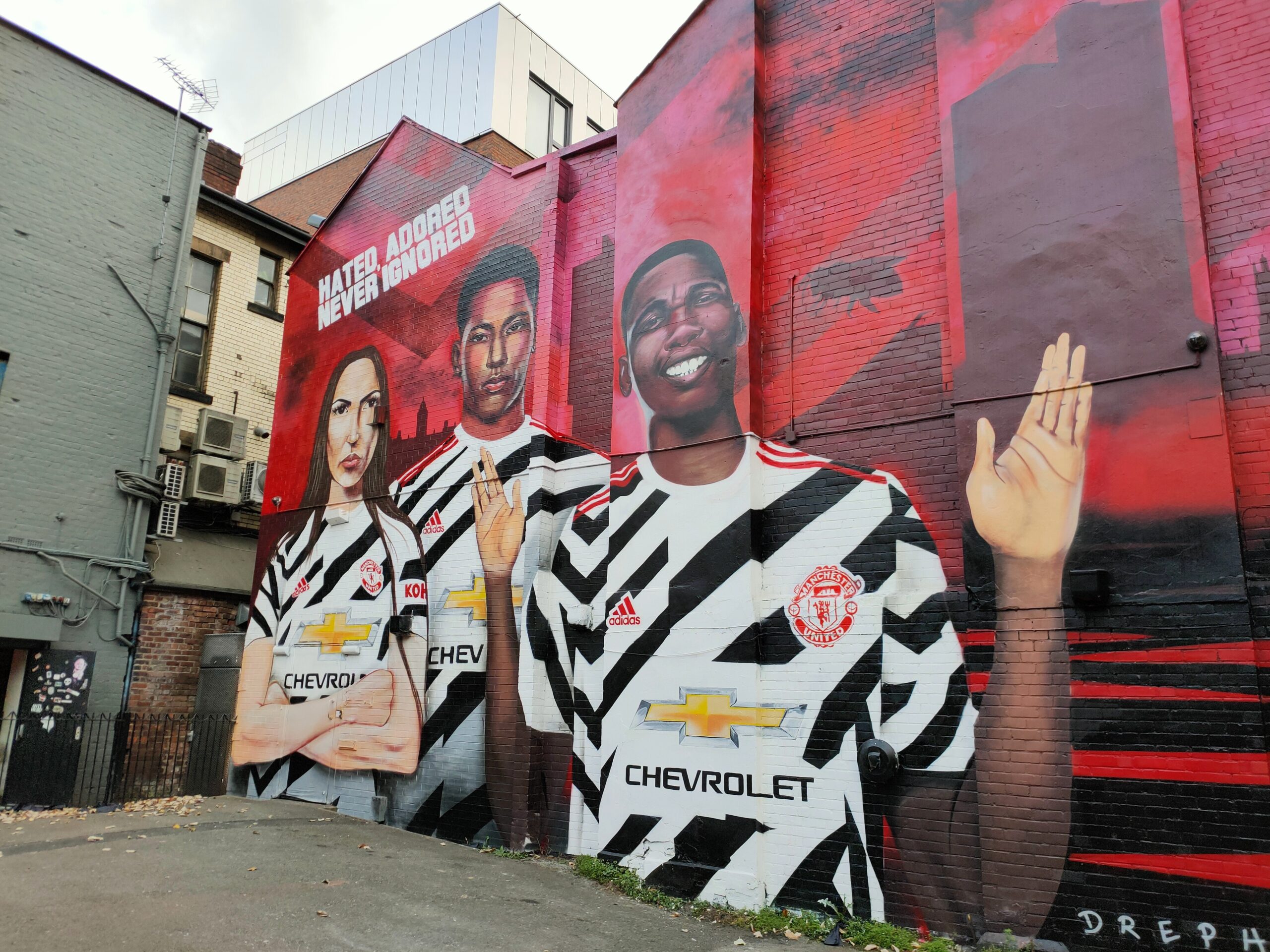 Hated, Adored but Never Ignored. Manchester United Mural - Official ...