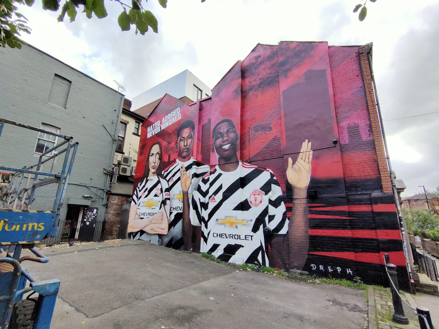 Hated, Adored but Never Ignored. Manchester United Mural - Official ...