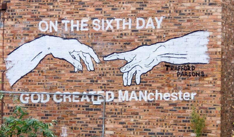 On the sixth day god created Manchester mural - Official website of ...